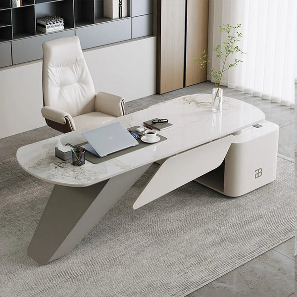 Gilded Office Desk – LuxaVogue