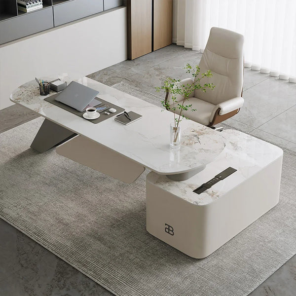 Gilded Office Desk – LuxaVogue